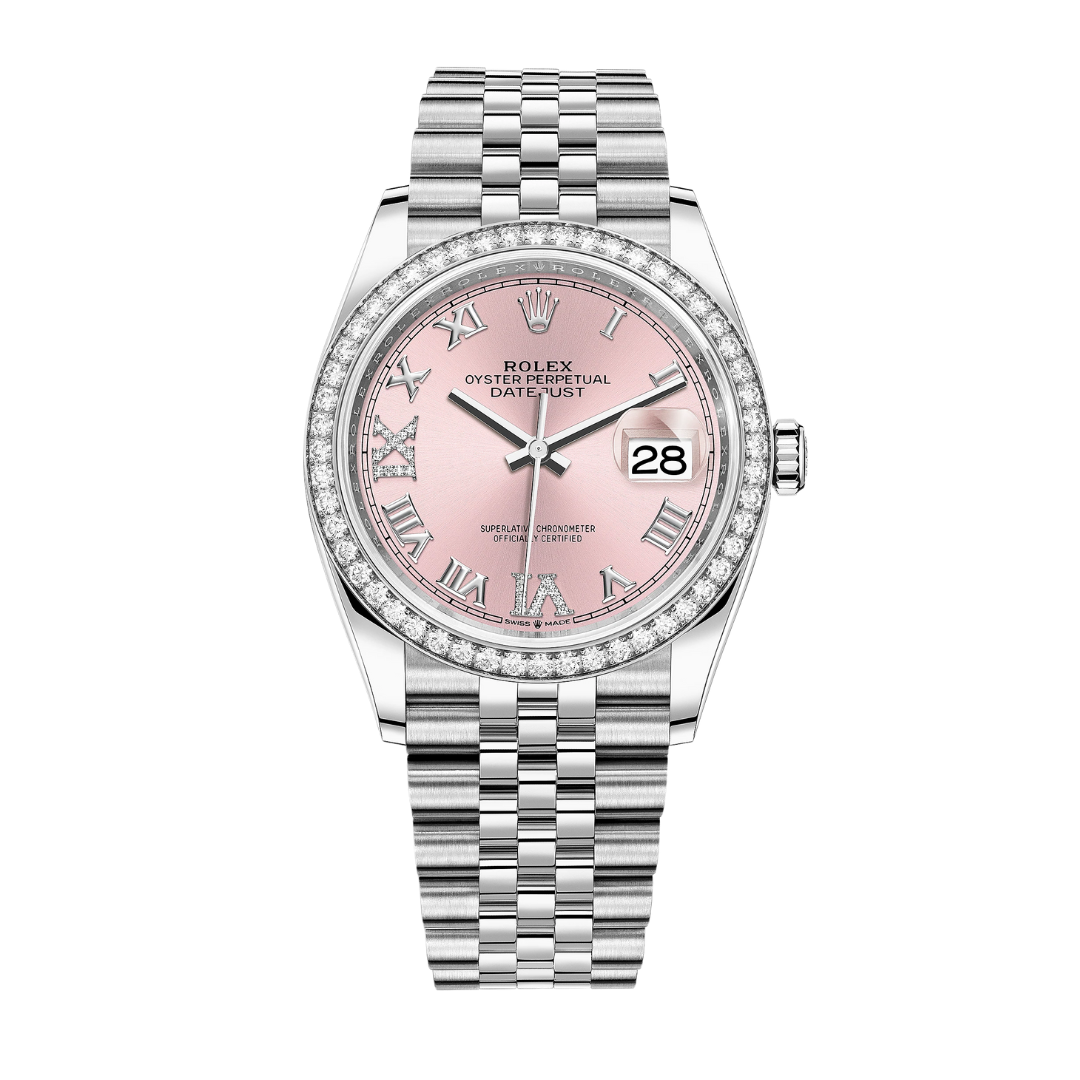 Rolex Datejust 36 Pink Roman Diamond Dial – Rons N Sons
